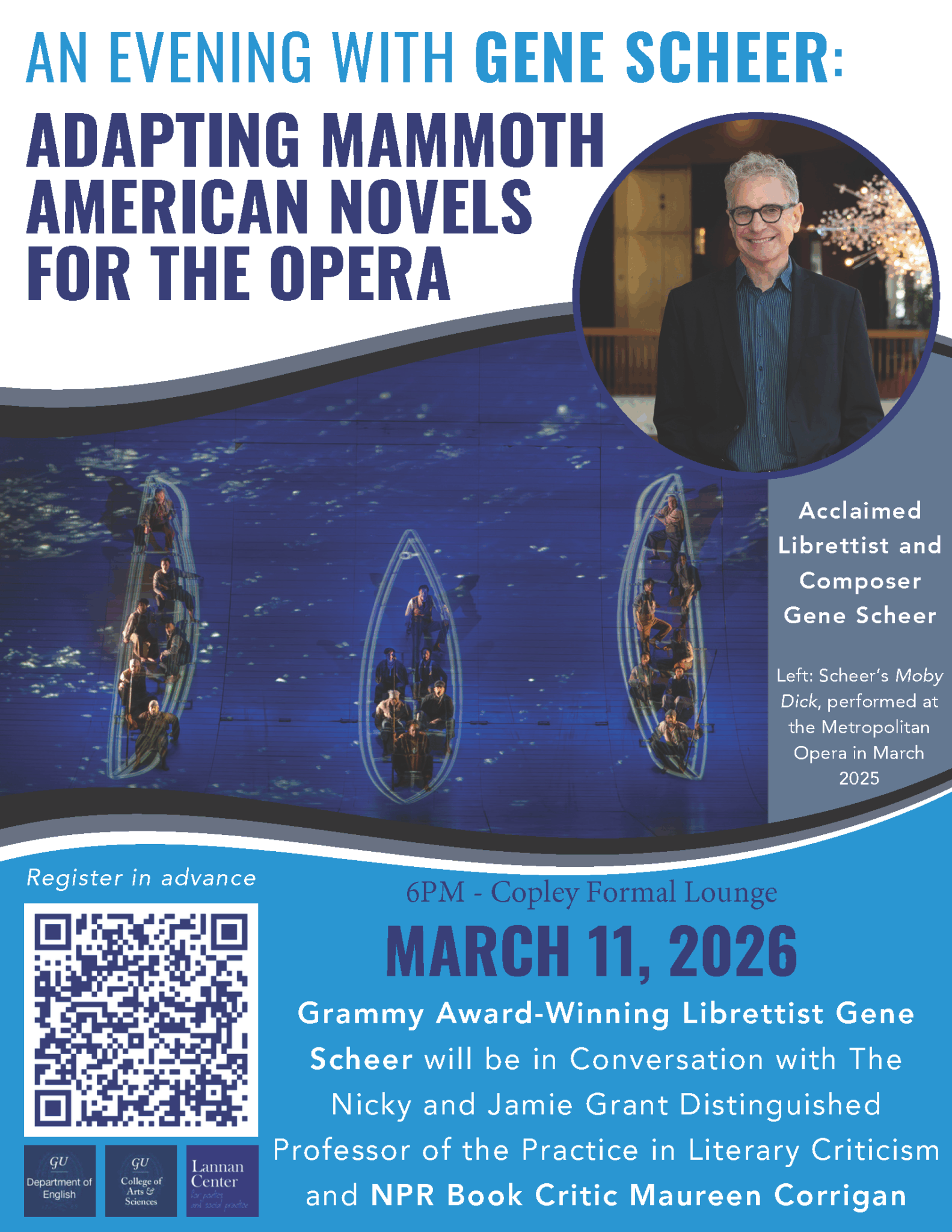 Event - An Evening With Gene Scheer: Adapting Mammoth American Novels ...